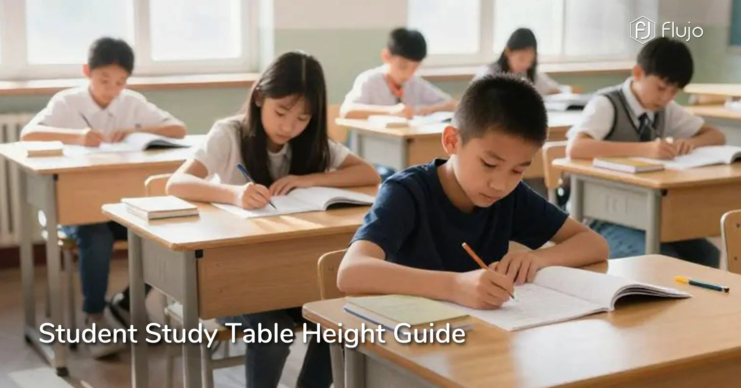 Student Study Table Height Guide | Ergonomic Study Desk Sizes